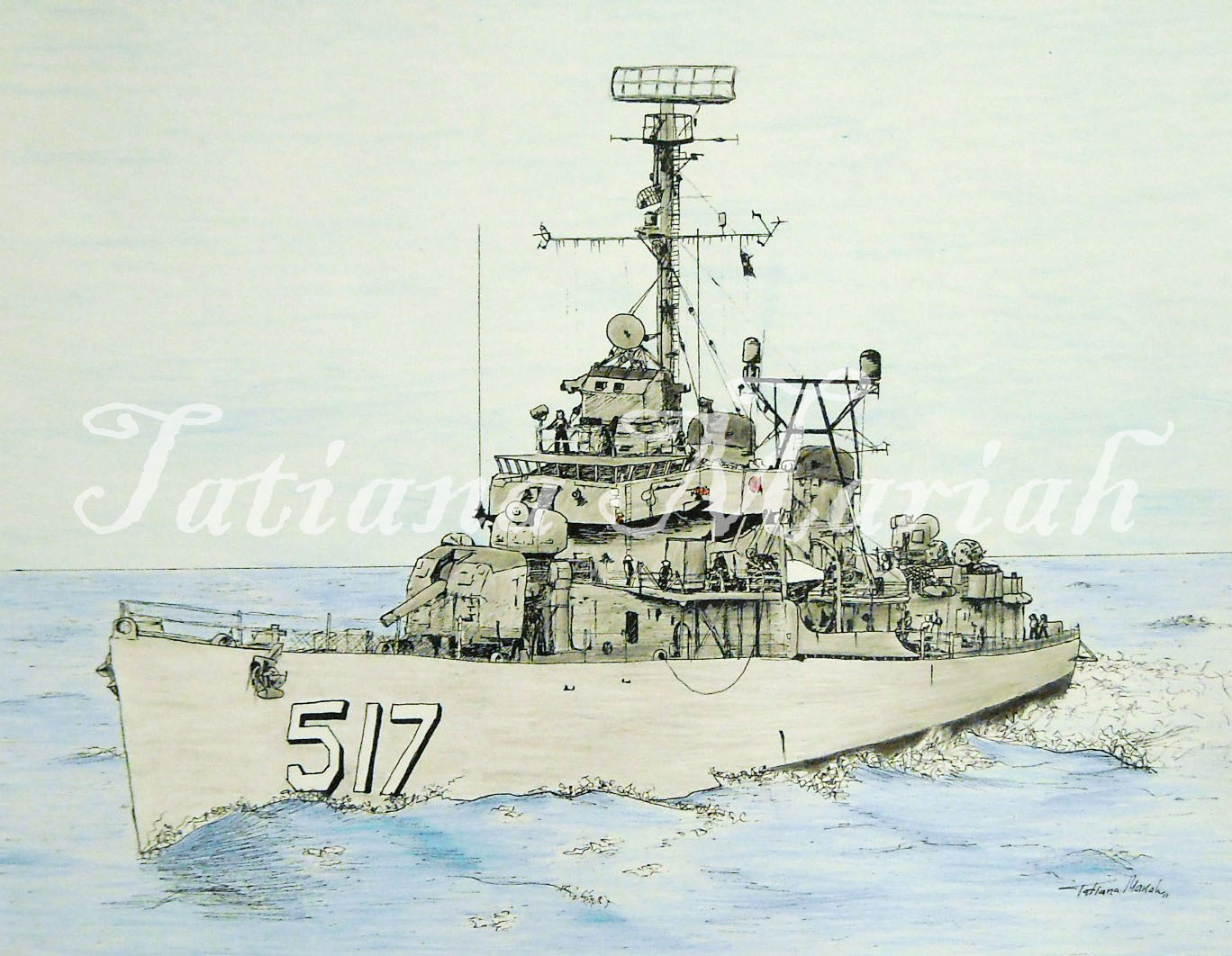 TatiMariArt LLC: USS Walker (DD 517)