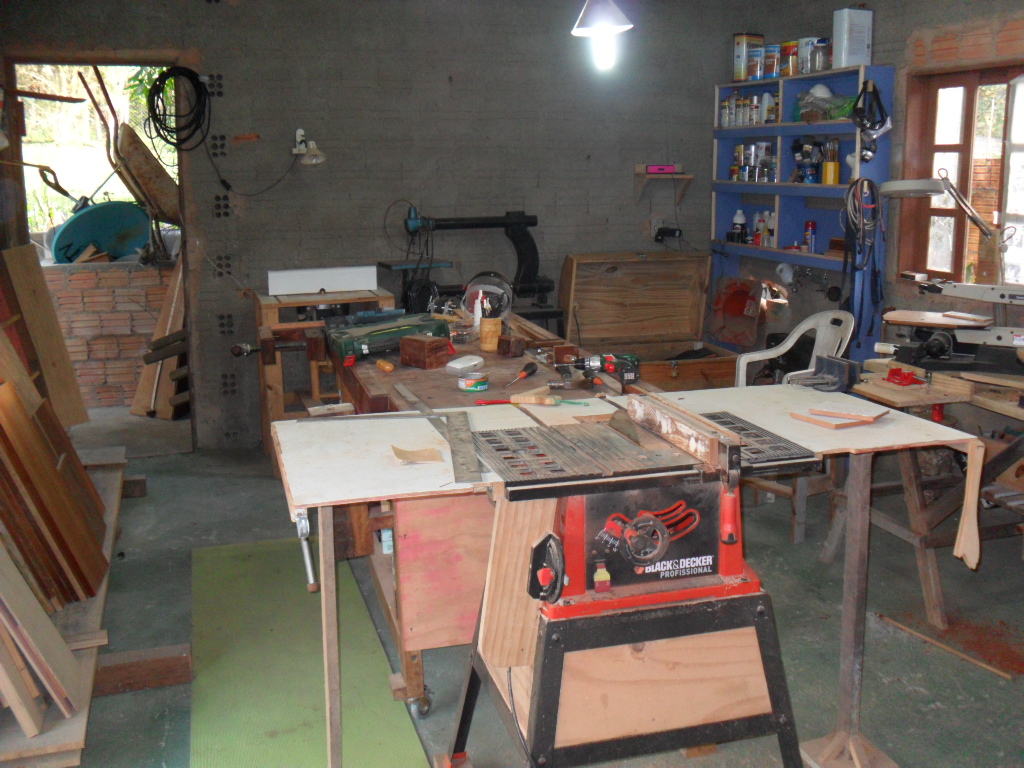 TRABALHOS DE GARAGEM: Novo Layout da marcenaria!