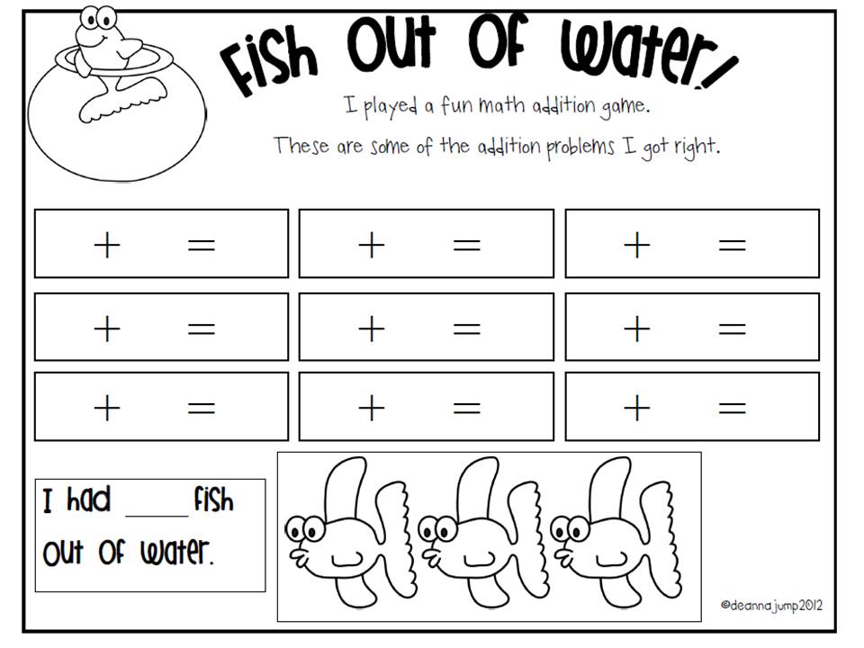 Fish Out of Water! Math Game FREEBIE!! - Mrs. Jump's Class