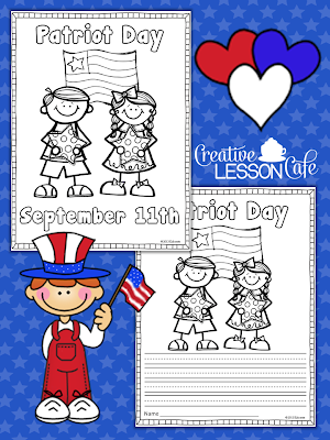 Creative Lesson Cafe: Always Remember! Patriot Day Coloring and Writing ...