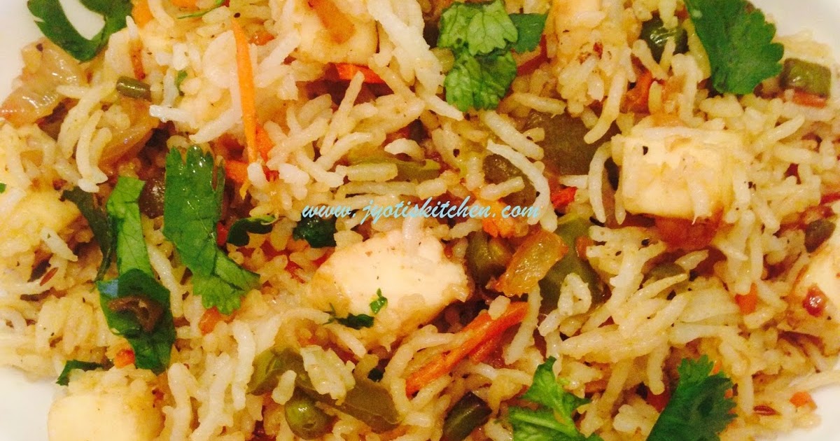 Paneer Fried Rice | Jyoti's Kitchen - Simple & Easy Cooking