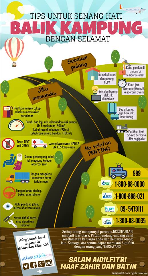 Badan Sihat Hati Ceria: Tips Memandu Perjalanan Jauh di Musim Perayaan