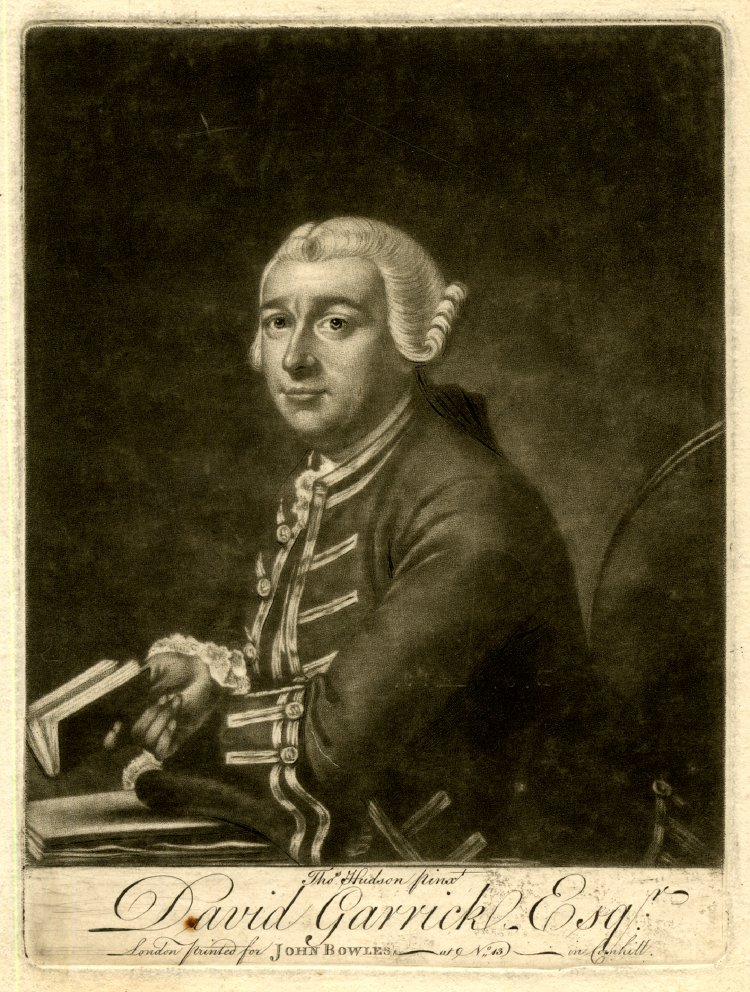 English 18th Century Portrait Sculpture: David Garrick after ...