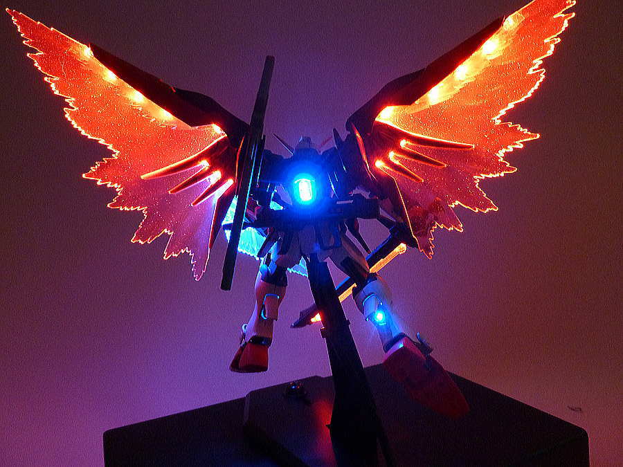 GUNDAM GUY: HG 1/144 Destiny Gundam Full LED Emission - Custom Build w/ LED