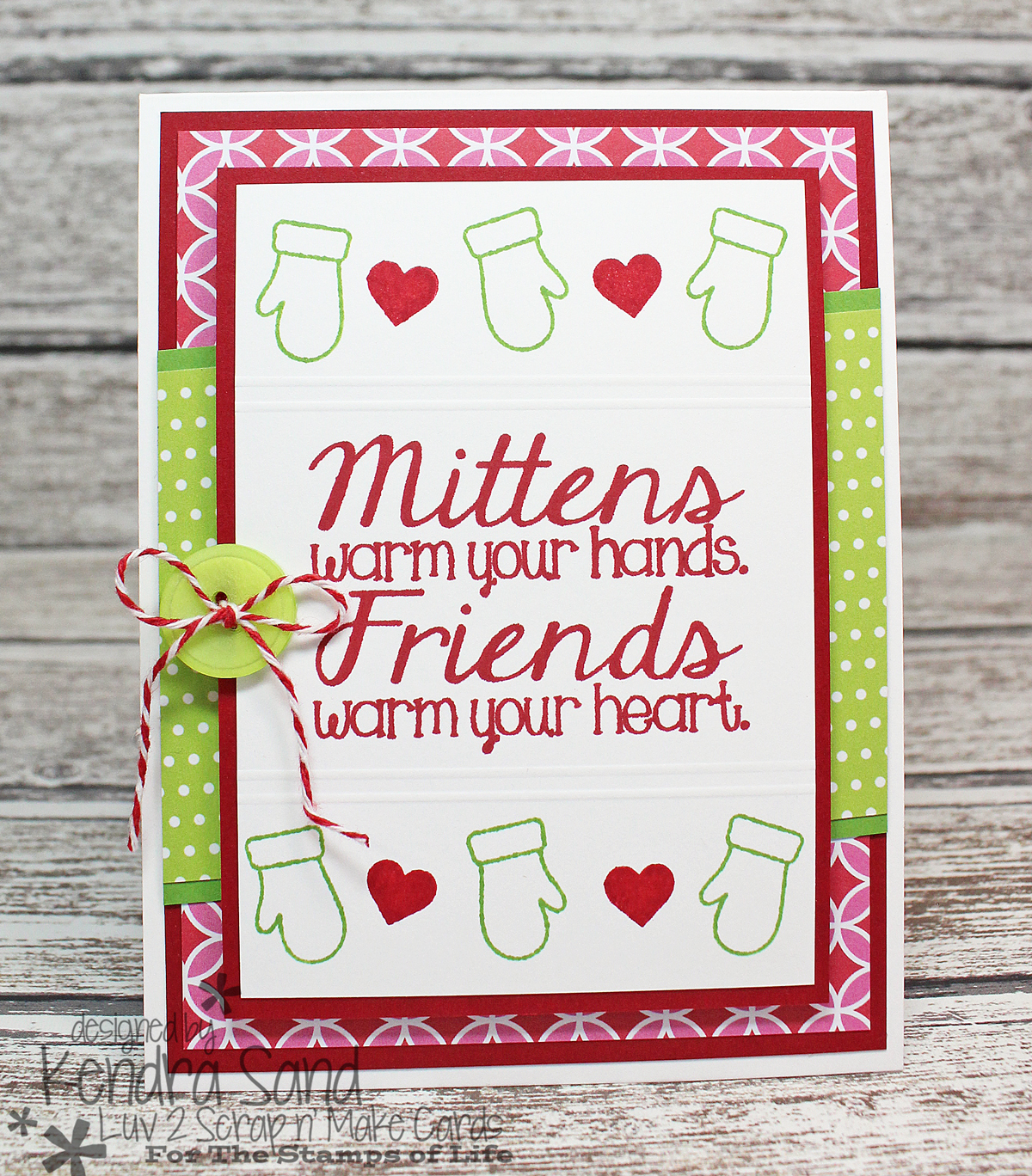 Luv 2 Scrap n' Make Cards: Mittens and Friend