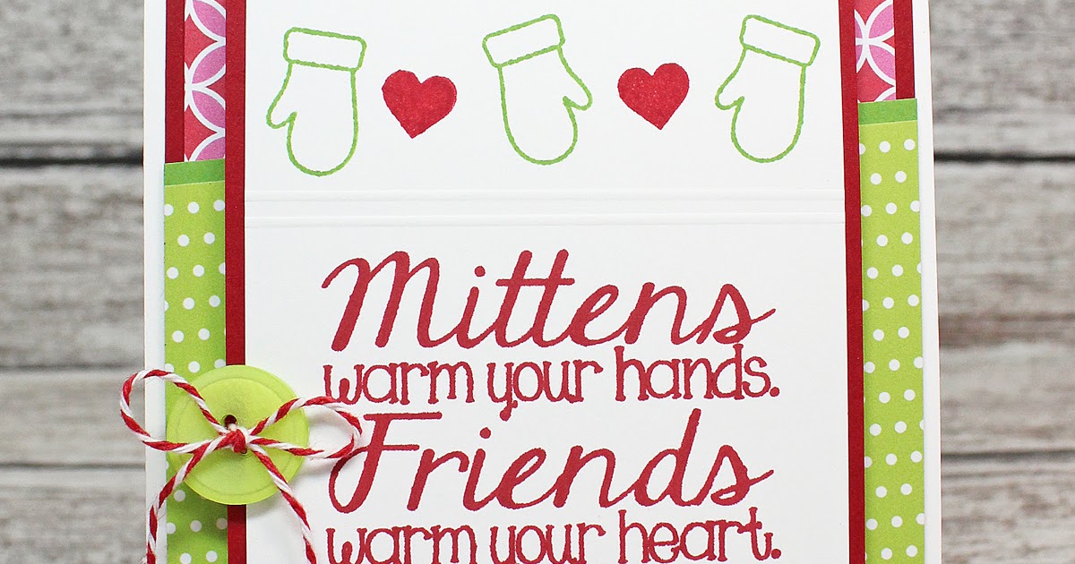 Luv 2 Scrap n' Make Cards: Mittens and Friend
