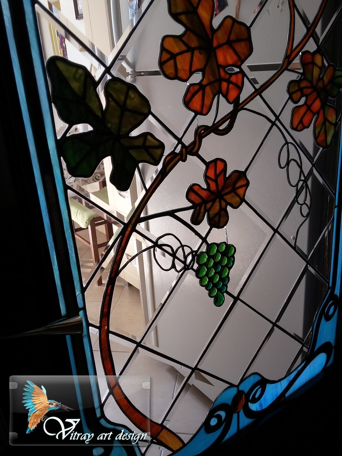 vitray, kristal vitray, tiffany vitray, vitray bölme, vitray pano, kapı ...