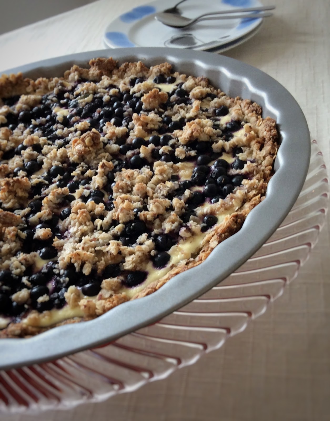 JÄLKIruokaISTUNTO: Mustikka-rahkapiirakka