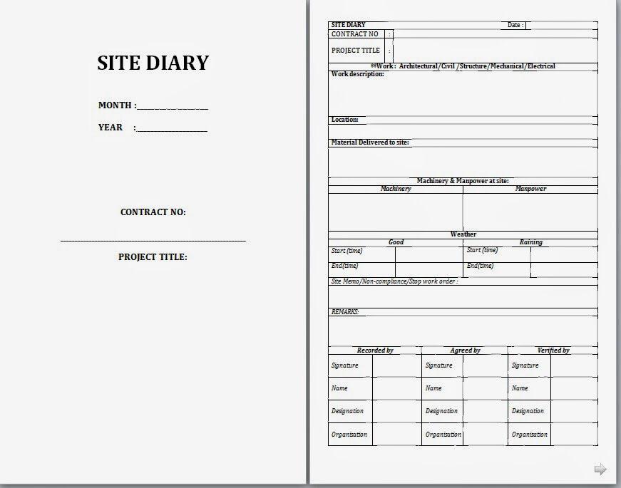 SITE DIARY