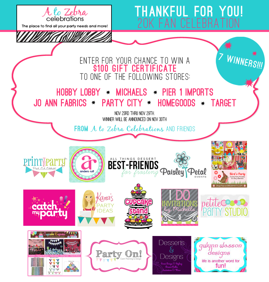 Giveaway | $700 Party Good & Crafts - Party Ideas | Party Printables Blog