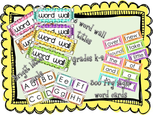 Second Grade Discoveries with Miss Bily: Primary Word Wall
