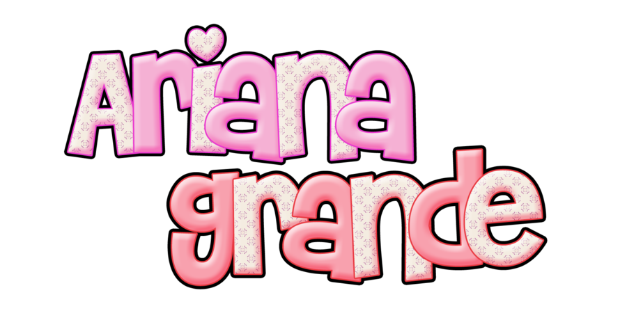 Materias pra Capas : Logotipos da Ariana Grande
