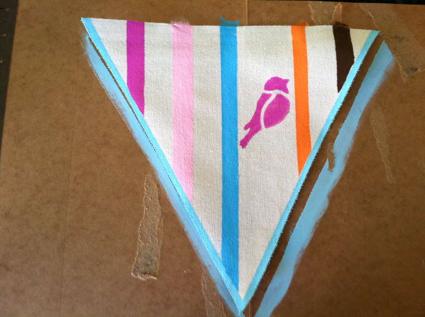 Cathie Filian: DIY: Painted Canvas Party Banner