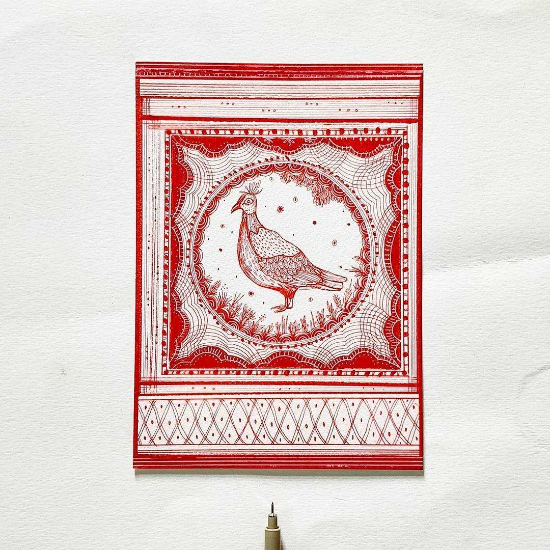 the_roving_feet: Bhuli art reviving the culture of Uttarakhand