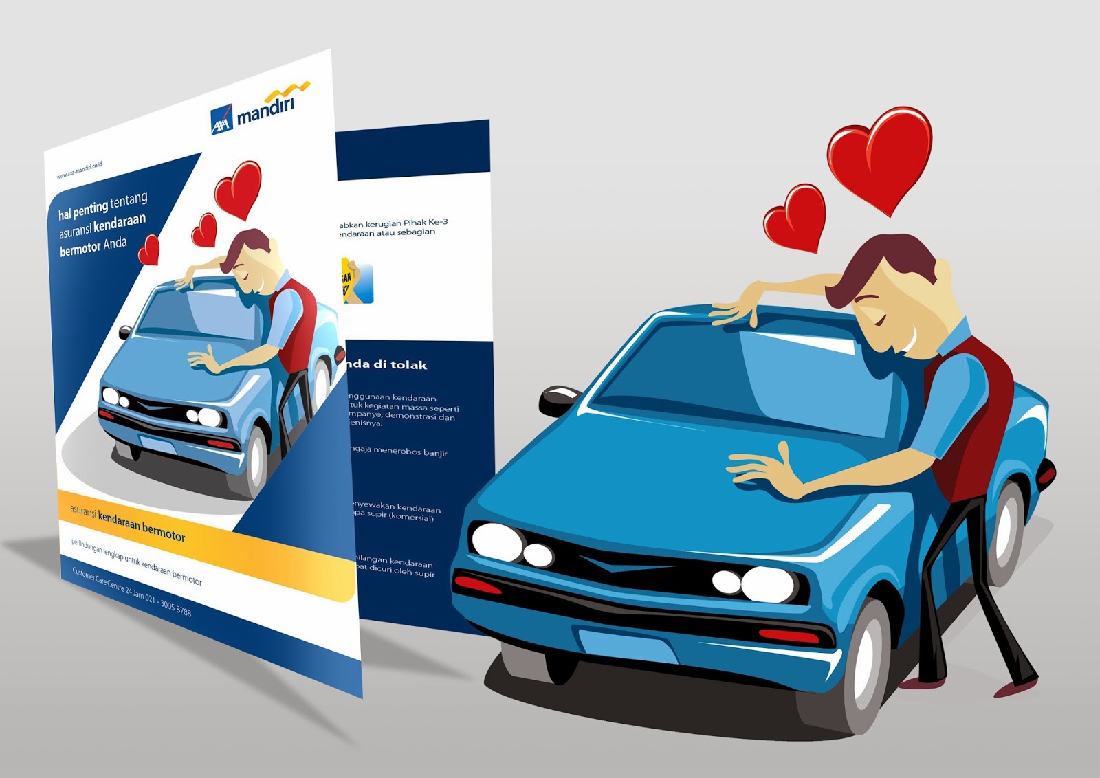 ghost illustrator: MANDIRI AXA GENERAL INSURANCE_FLYER