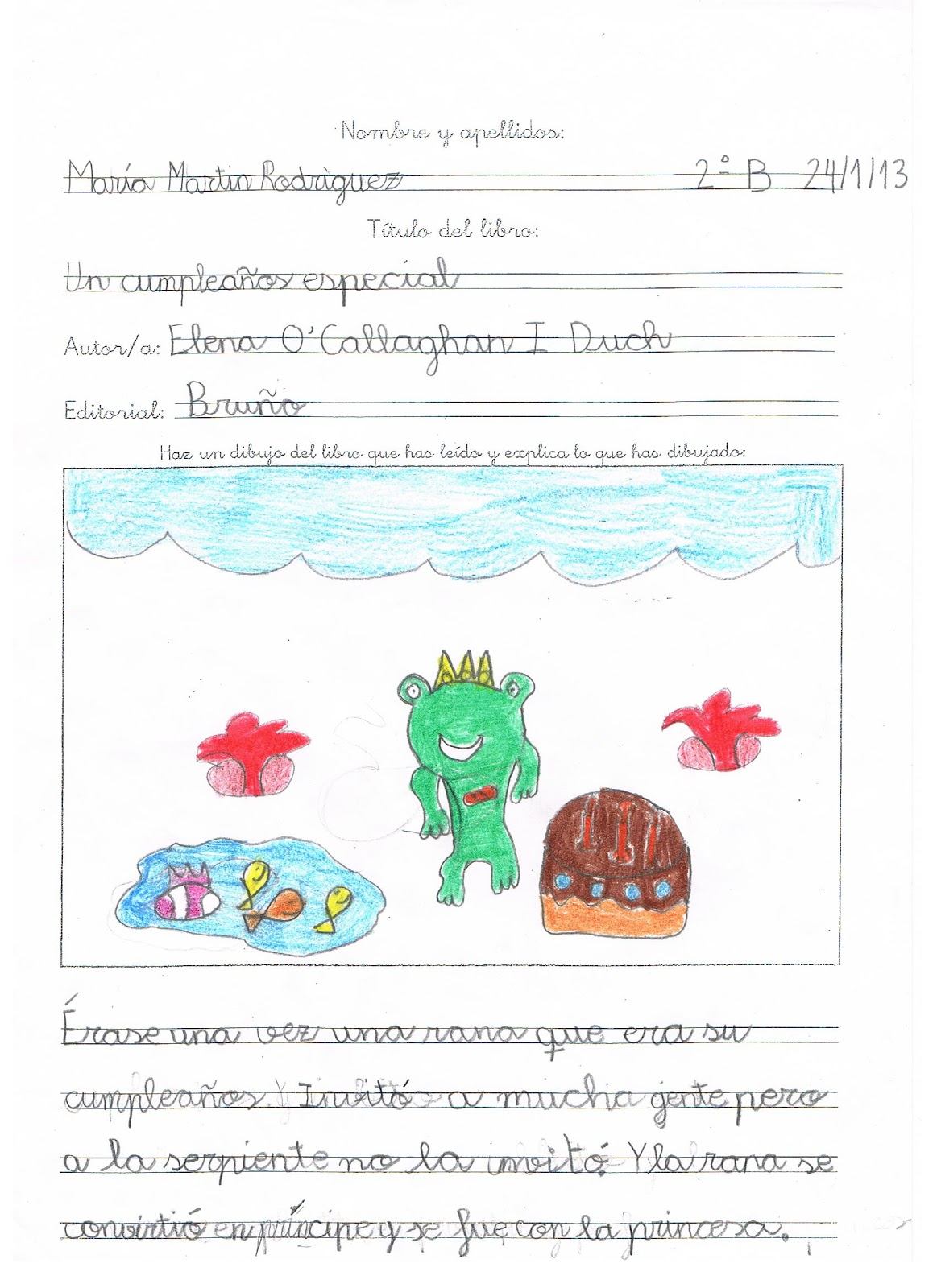 Rincón de la Lectura 1: Un cumpleaños especial