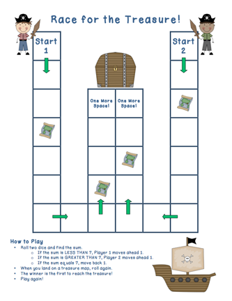 Bookish Ways in Math and Science: Monday Math Freebie - Race for the ...