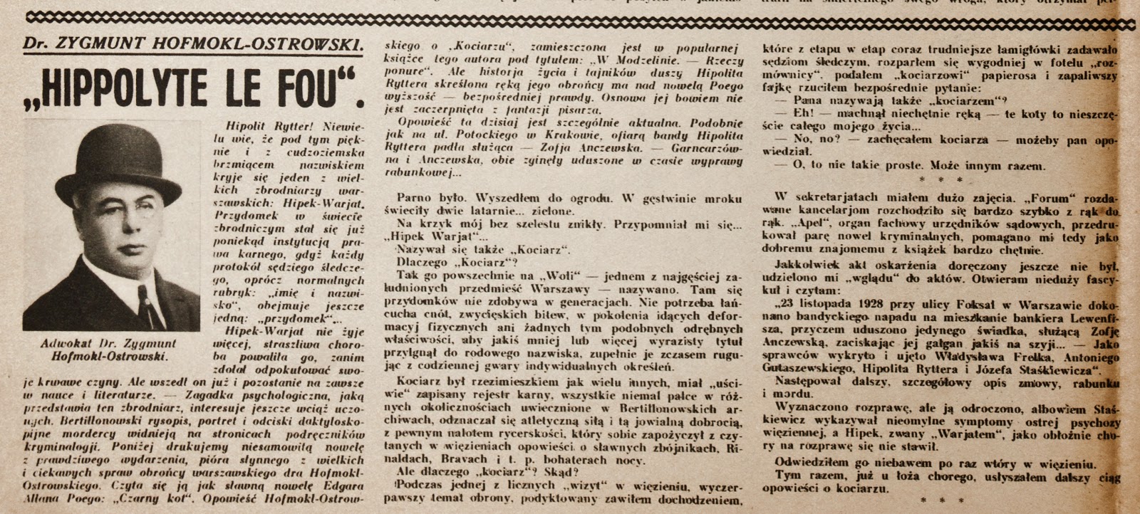 Tajny Detektyw!: Hipek Wariat, czyli morderstwo na Foksal 17