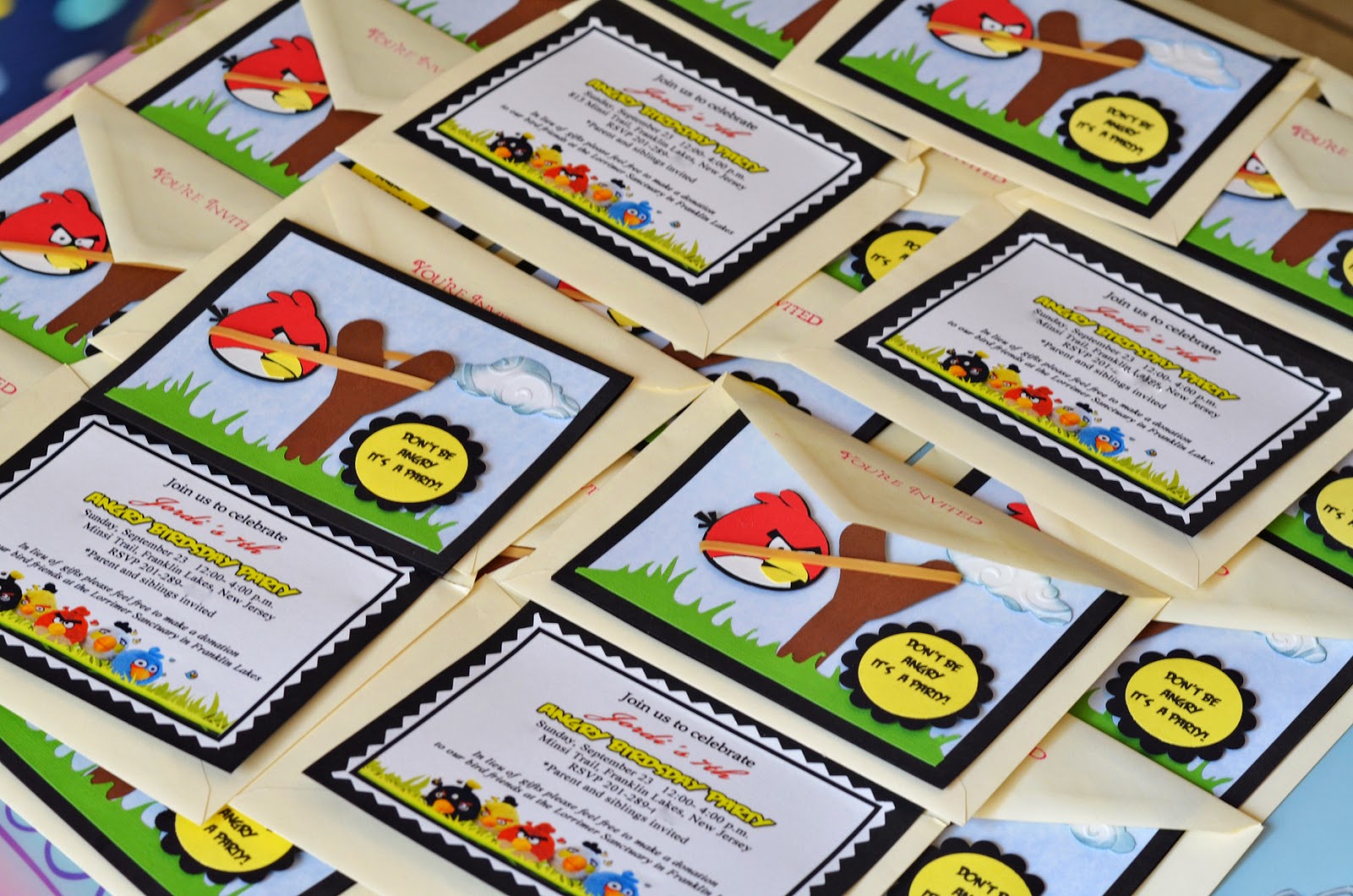 Angry Birds Birthday Party Invitations Printable