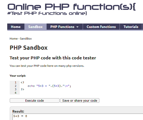 Come testare il php online | Oggi è un altro post
