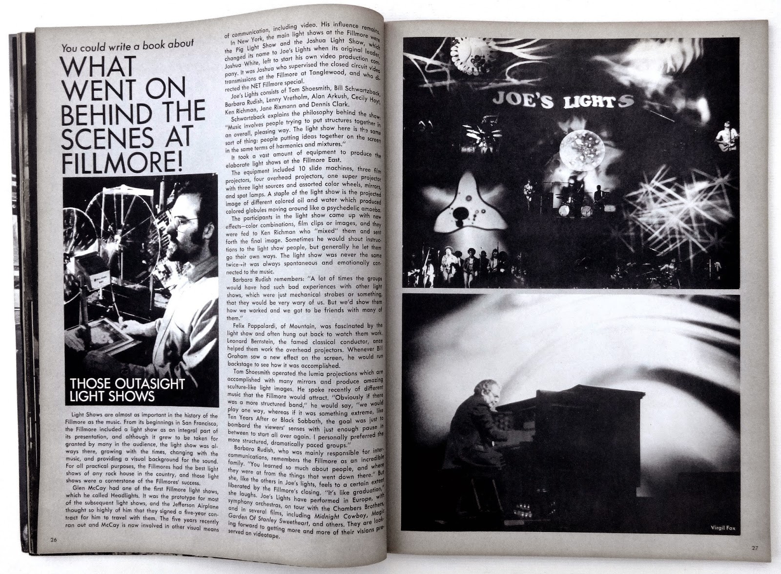 Past Print: Fillmore tribute / Planet magazine / 1971