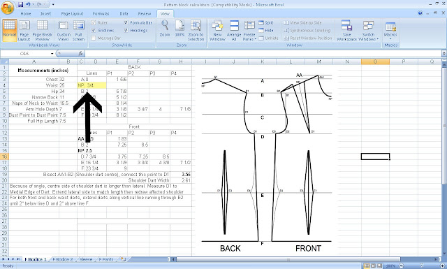 Grosgrain: Free Pattern Drafting Calculator for Your Measurements ...