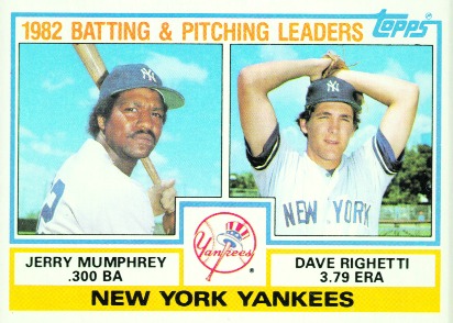 1983 Topps Blog: #81 1982 New York Yankees