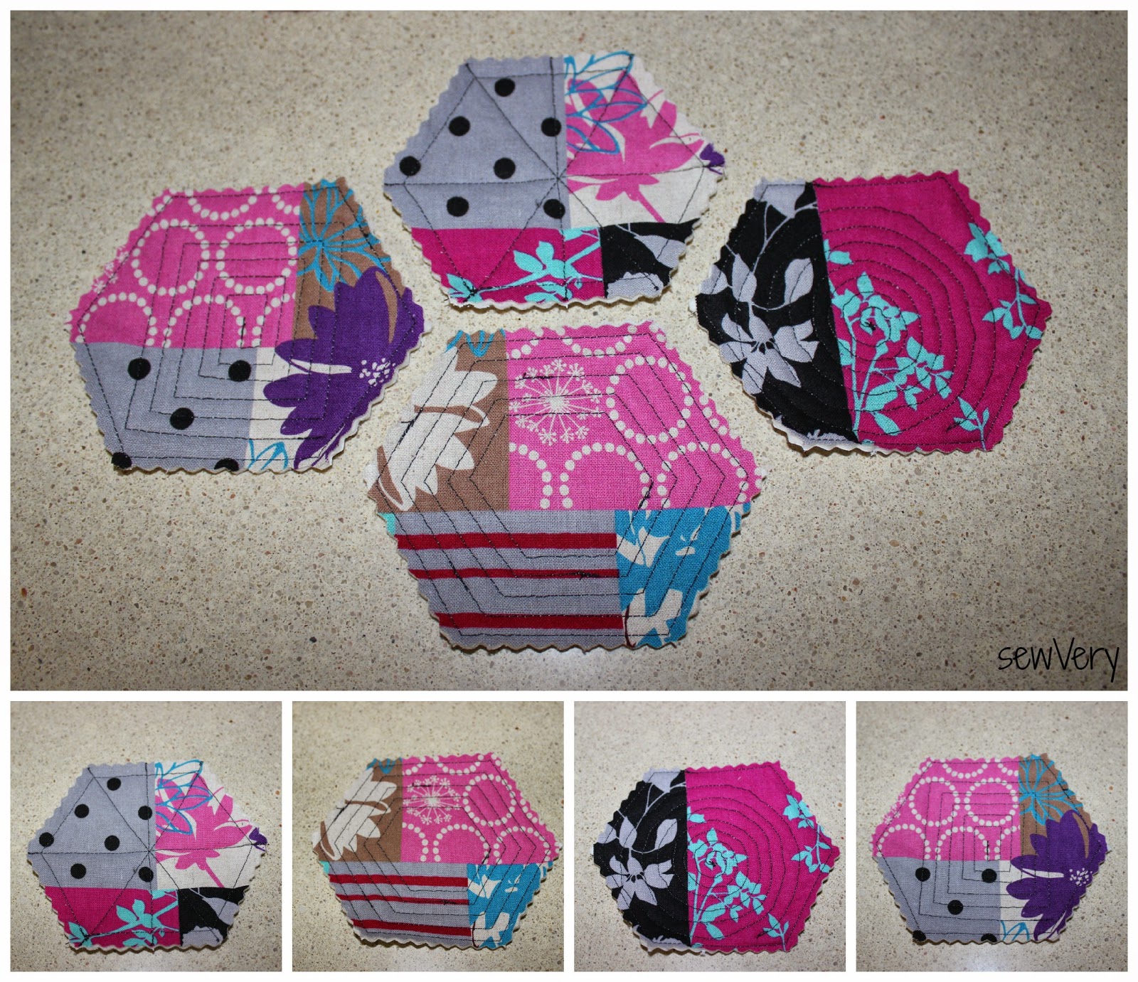 sewVery: A sewVery Simple Fabric Coaster Tutorial