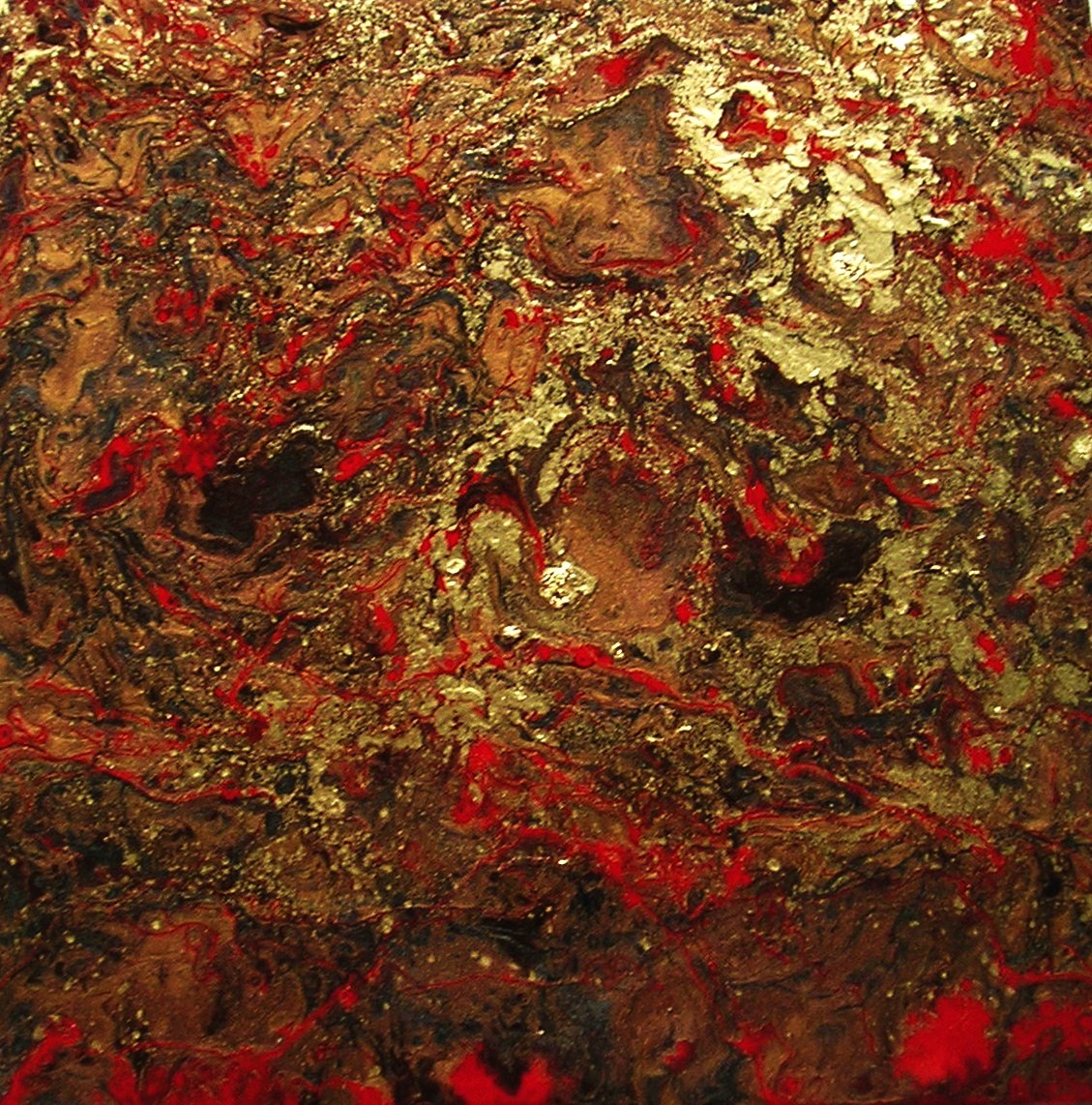 JULIA'S ART PATH PAINTINGS: RED MOON ~ #6 Painting A Day Copyright 2013