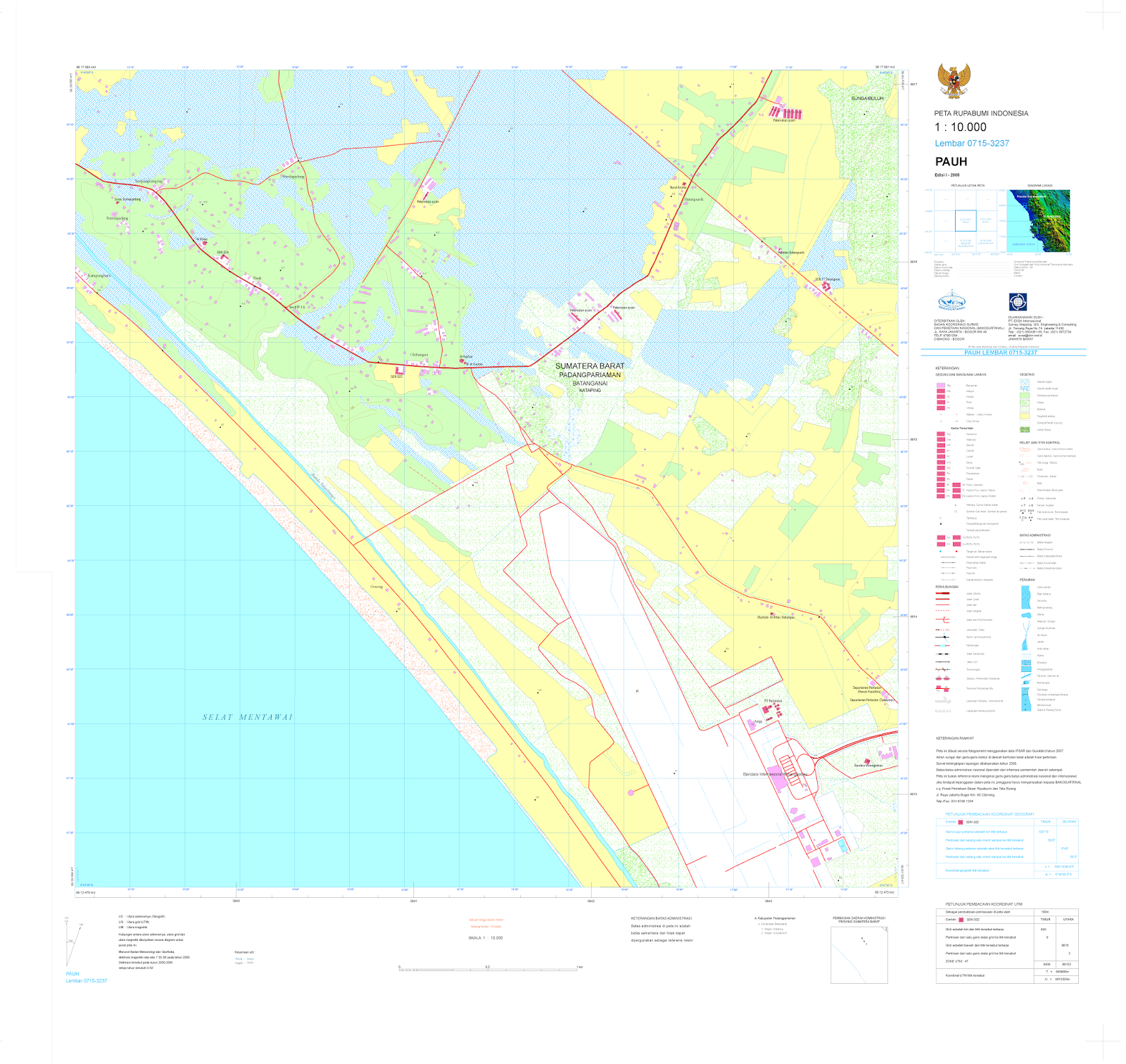 Belajar SIG daring: Belajar 003 | Contoh Peta Rupa Bumi