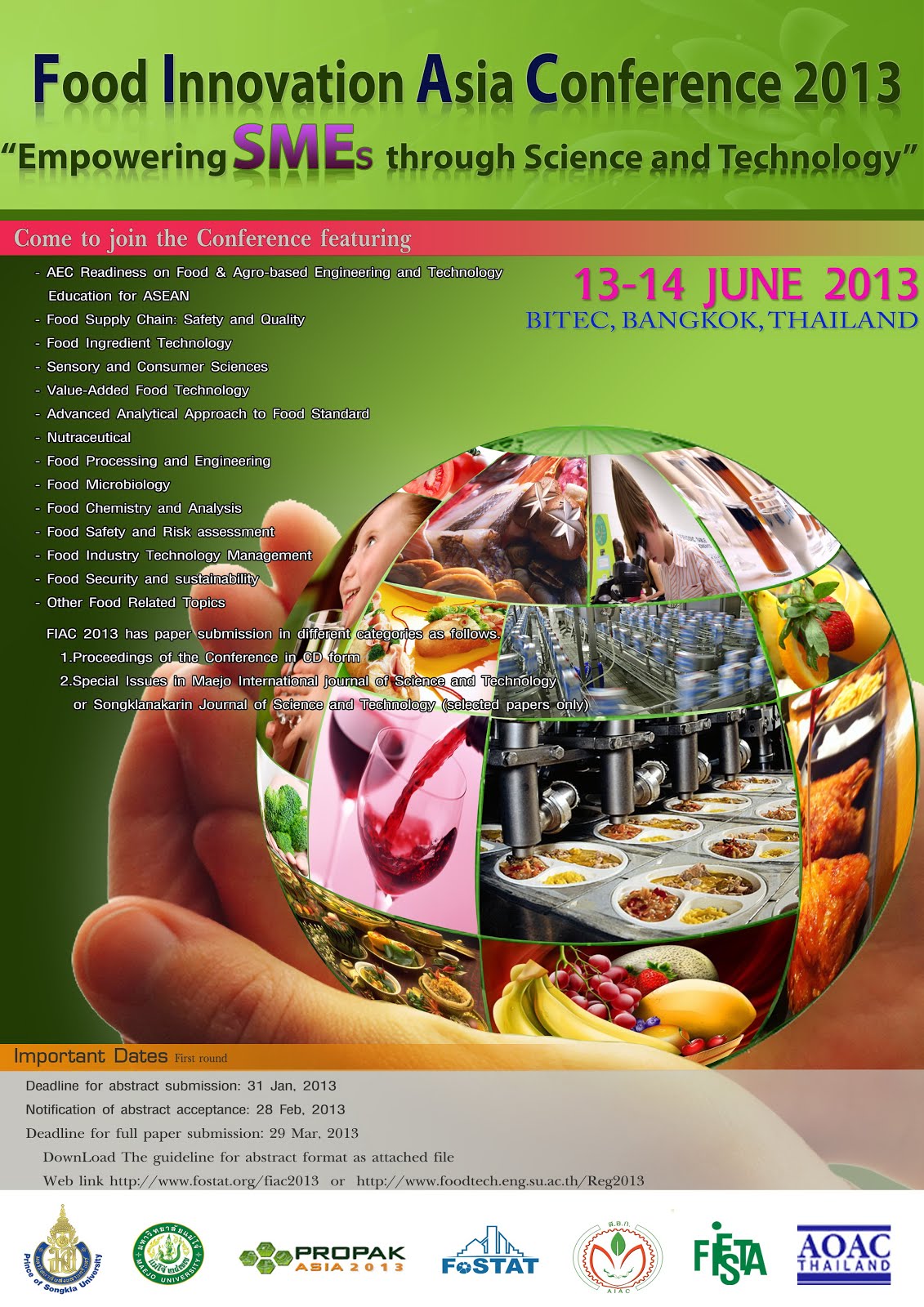 FOOD INNOVATION ASIA CONFERENCE 2013"Empowering SMEs through Science ...