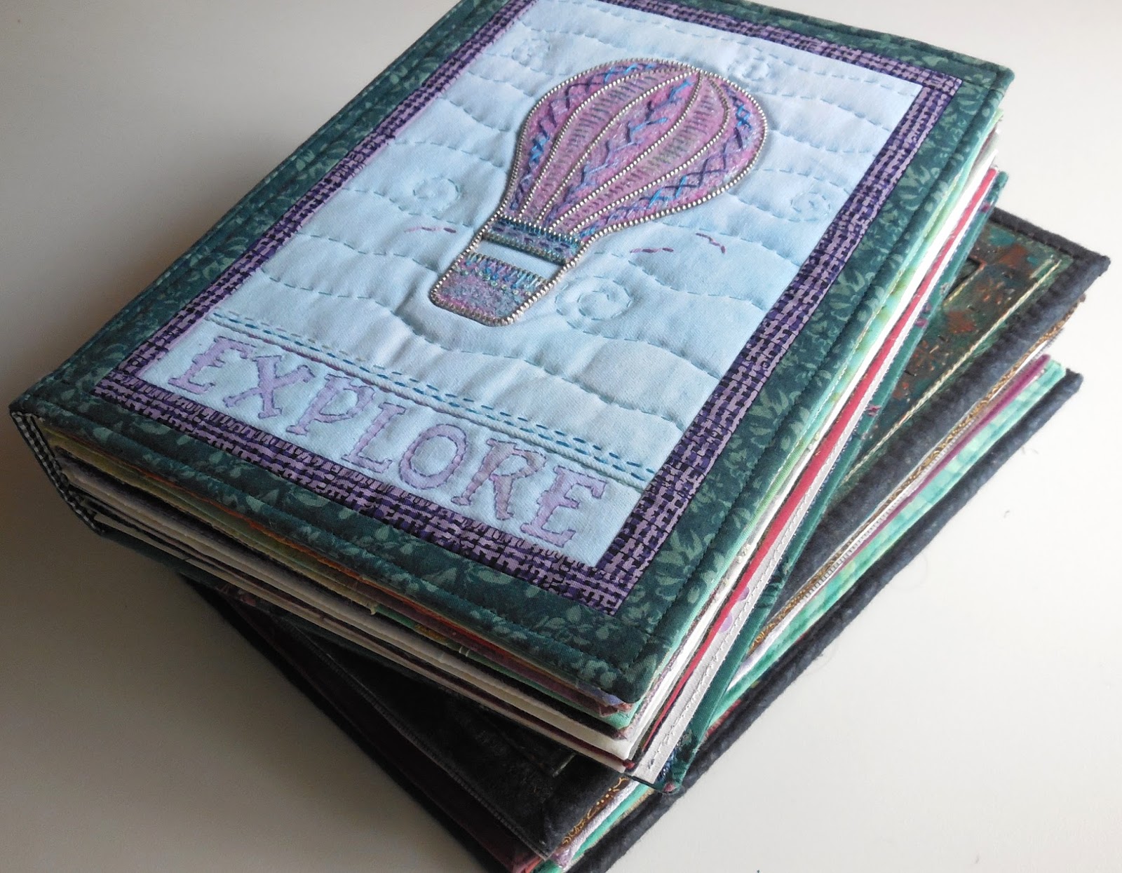 Creative days: Fun fabric journal pages
