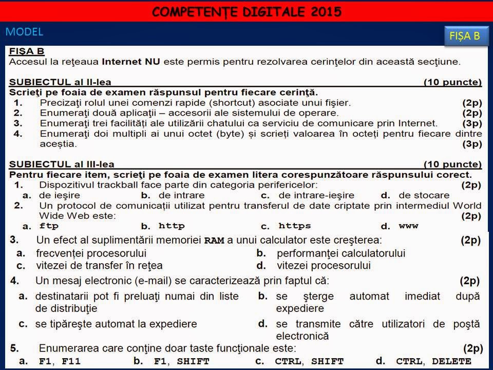 PROFU ECONOMIST: COMPETENȚE DIGITALE-2015