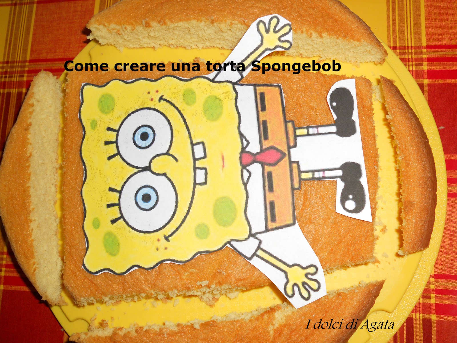 Tutorial Torta Spongebob da I dolci di Agata su Akkiapparicette