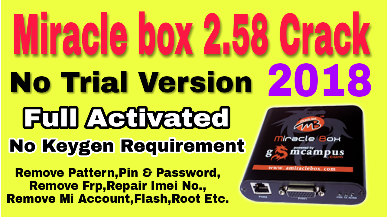 Chinese miracle box cracked version - heroesopm