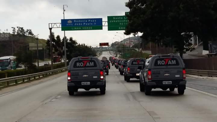 FORÇAS POLICIAIS: COMBOIO ROTAM AGITOU BELO HORIZONTE