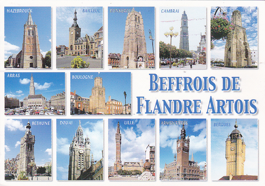 My UNESCO World Heritage Postcards: Belgium - France - Belfries of ...