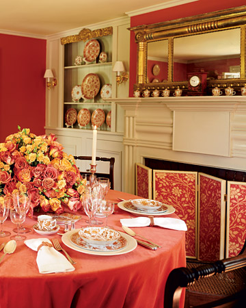 OAD Internacional: Comedores Elegantes con Paredes de Color Rojo - 11 Ideas