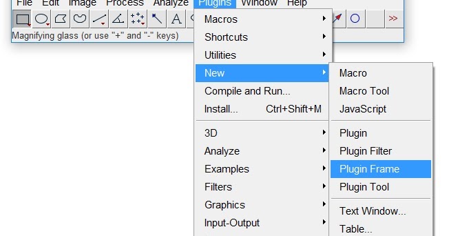 My imageJ: การสร้าง Plugin Frame ในโปรแกรม ImageJ