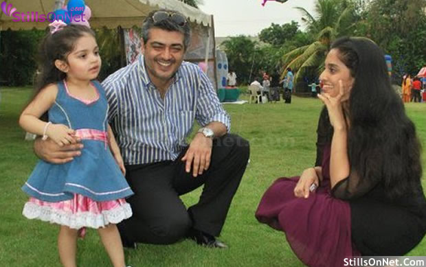 Actor Ajith Daughter Birthday Photos