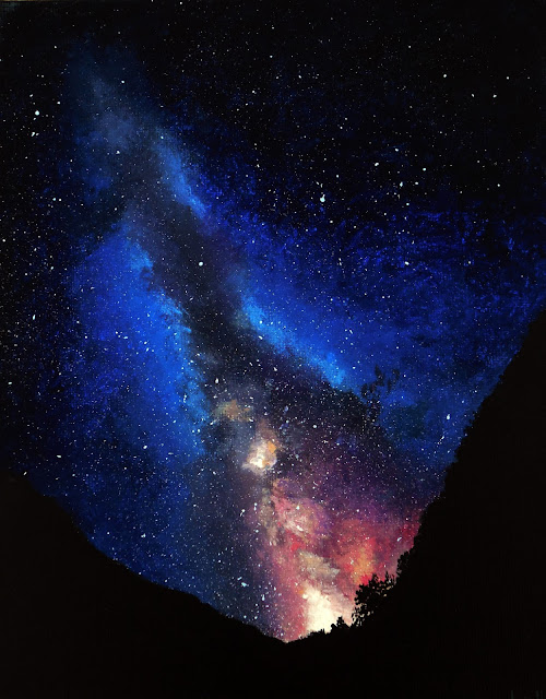 galaxy painting acrylic ~ ideas art and projects craft