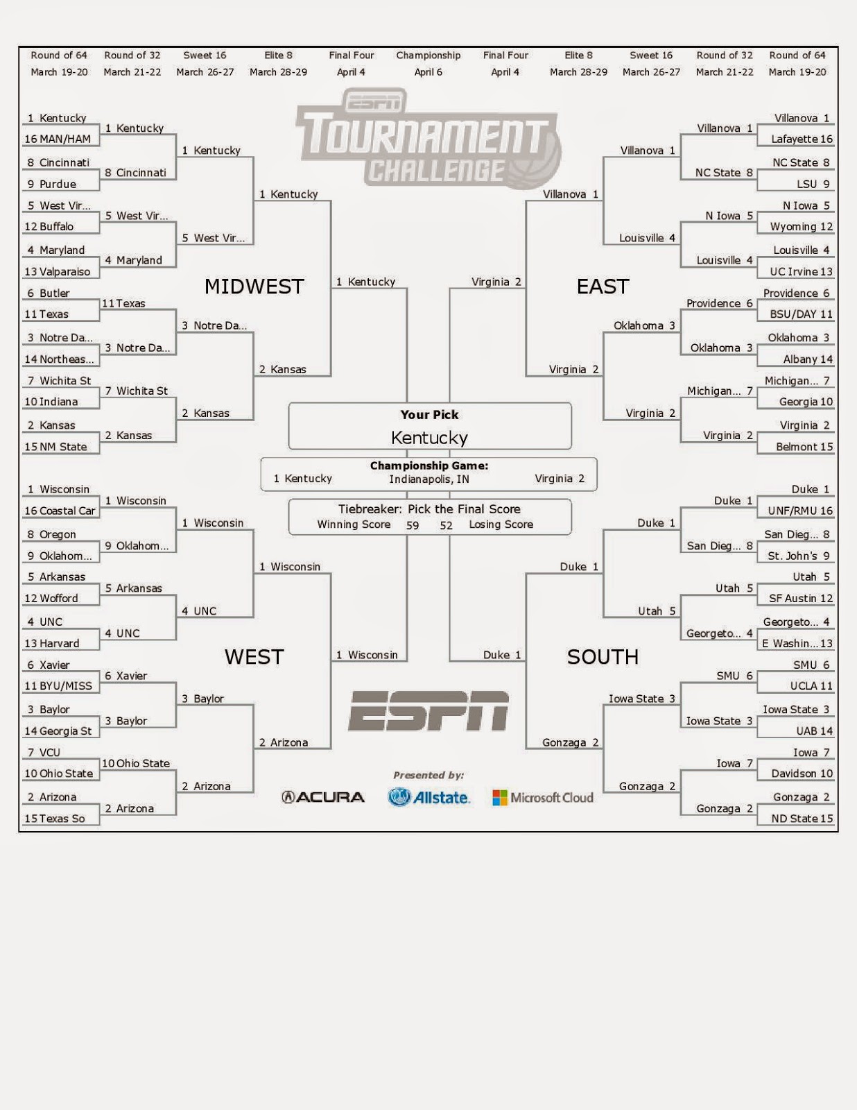 Probabilis: NCAA Tournament Bracket Math for the MDS Model