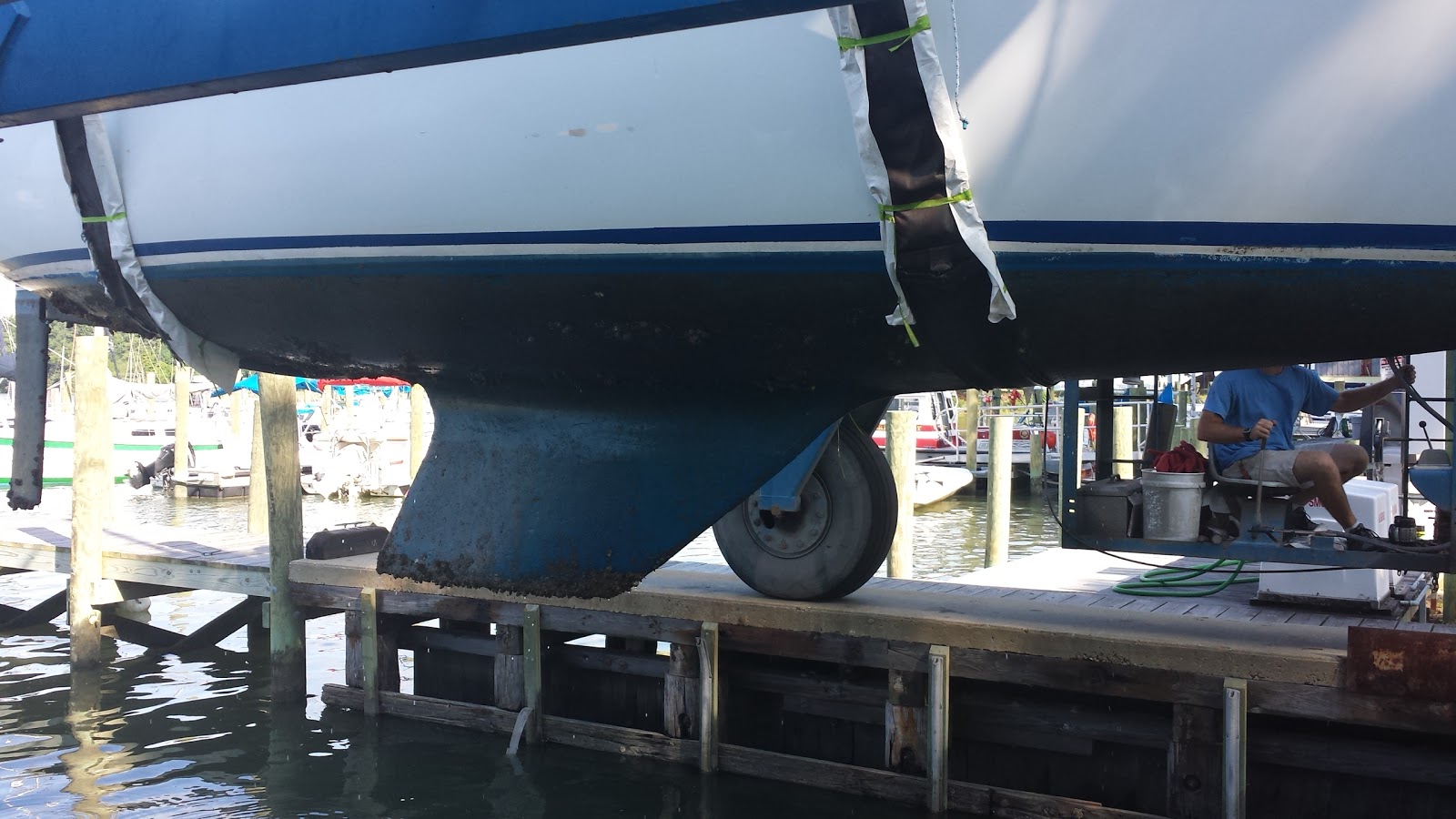 The Virginia Nomad: Working on my boat; the "famous" Catalina smile (6 ...