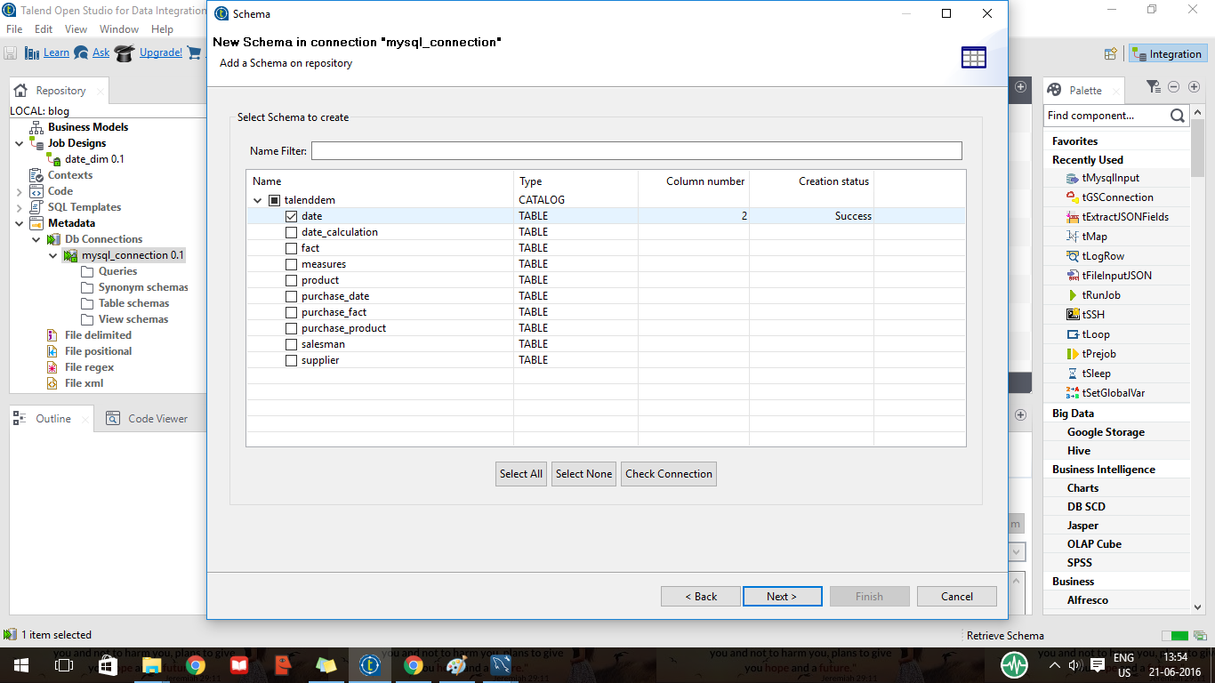 Easy BI Solutions: Connecting MySQL with talend