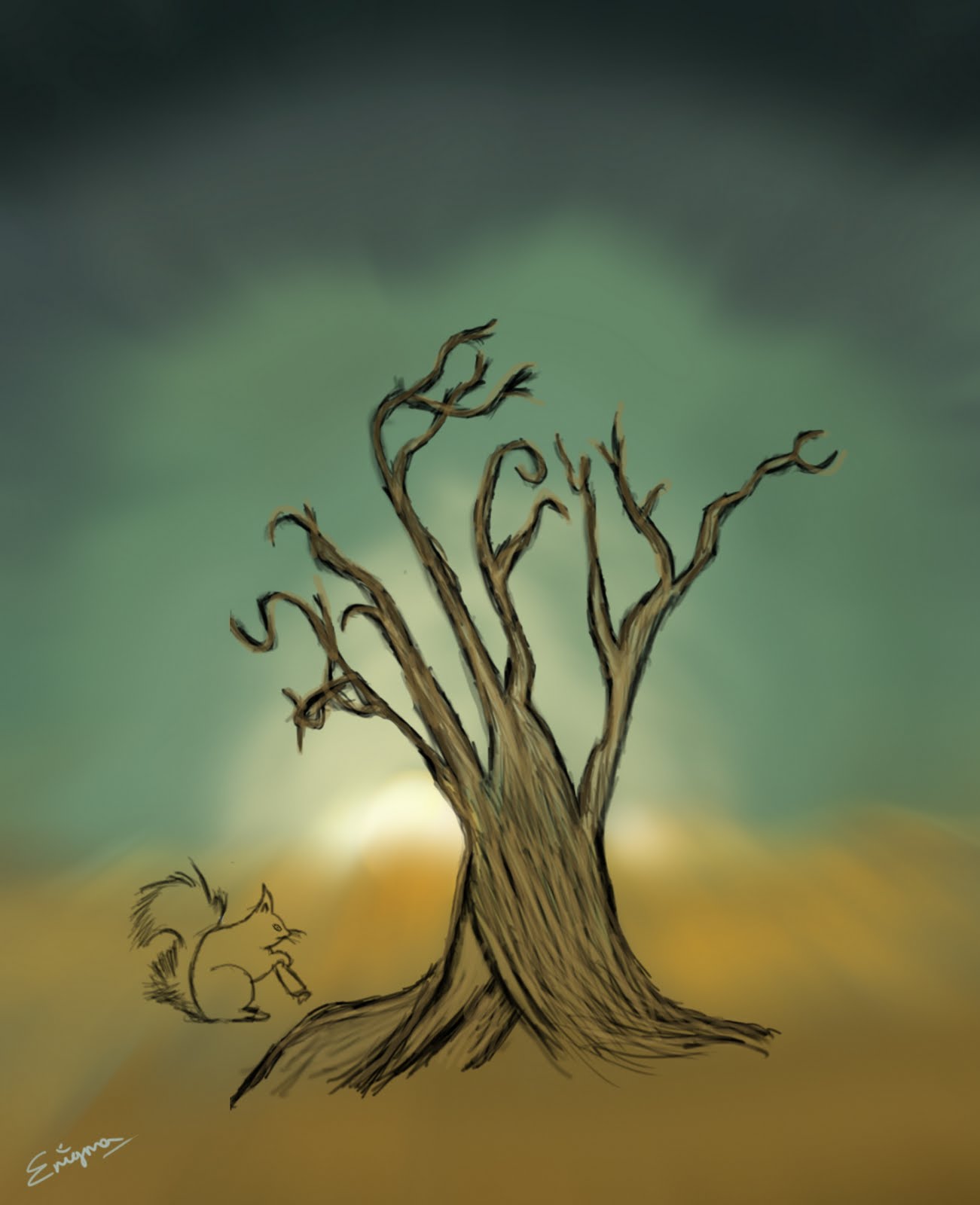 Graphics 'n' 3d: Surreal Tree Landscape - Breakdown