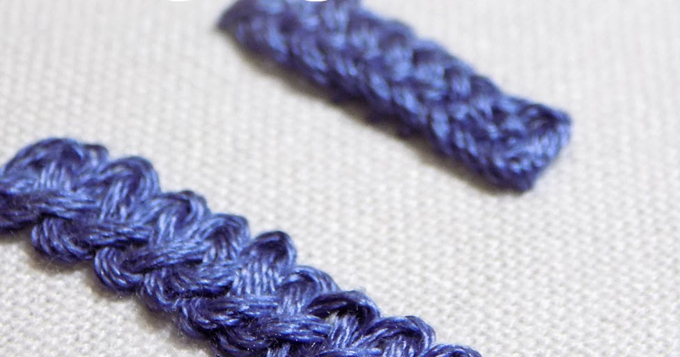 Braid stitch & Plaited braid stitch - Stitch Floral