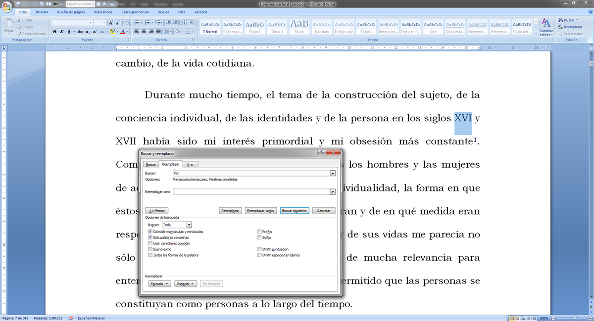 Cómo cambiar mayúsculas a versalitas – 2100 caracteres