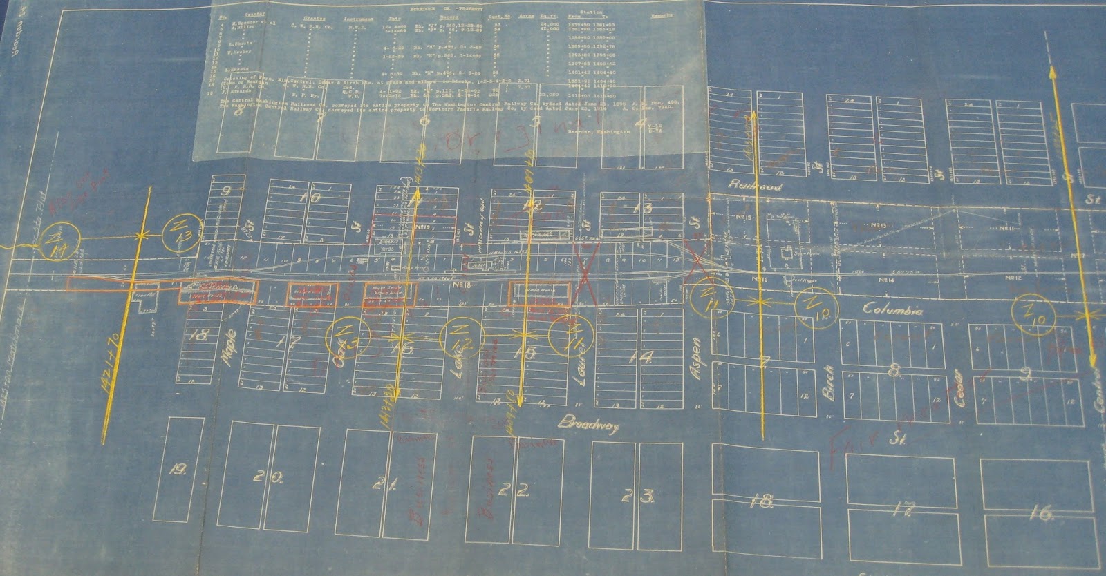 Big Bend Railroad History: NP ROW Map--Reardan
