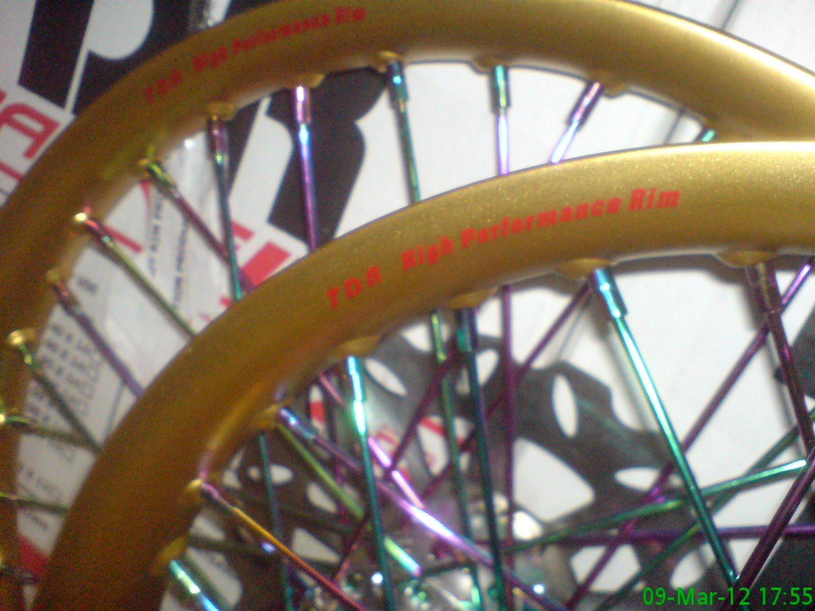 Velg TDR Gold Ruji pelangi Tromol trusty untuk Satria FU | Velg Motor Murah