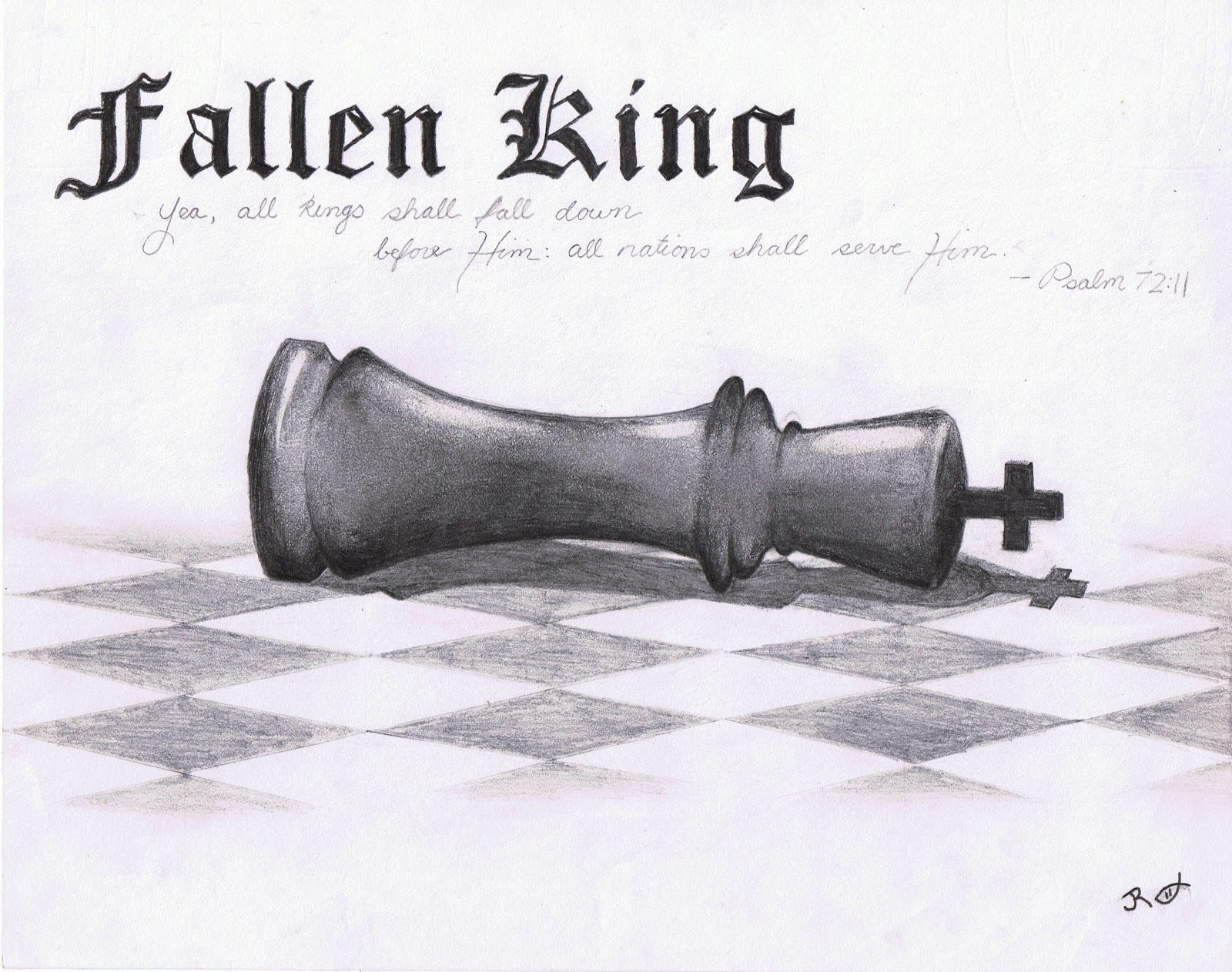 Fallen King - Drawing | Jasmine Ruigrok